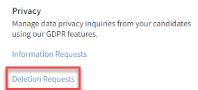 Managing deletion requests without an active account – Spark Hire