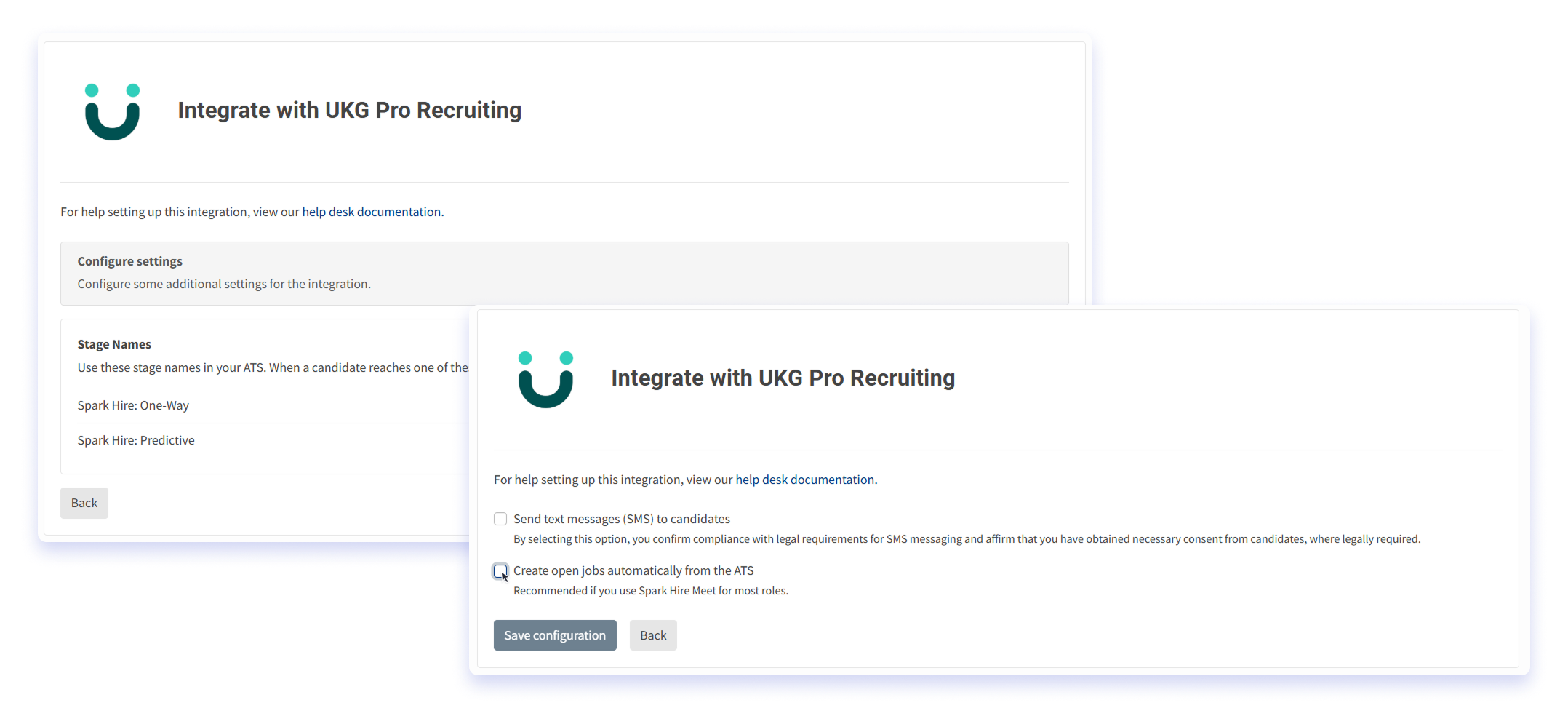 Integration with UKG Pro Recruiting – Spark Hire